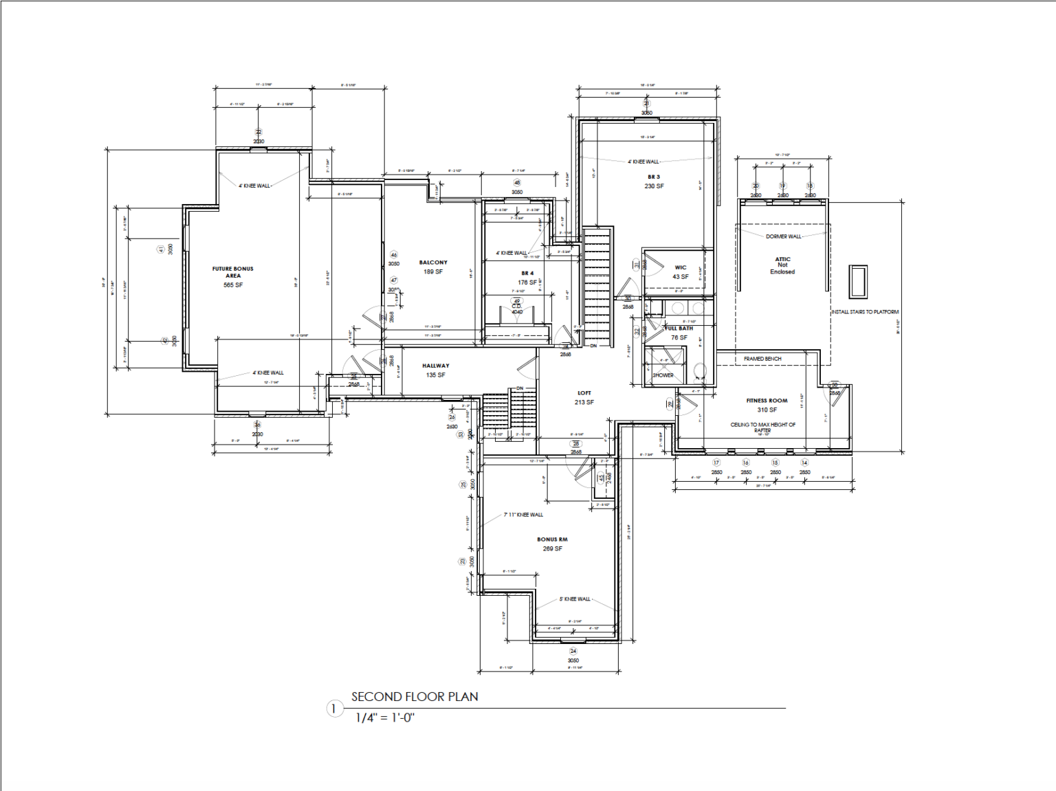 CAD - 2ND FLOOR PLAN | Max Drafting